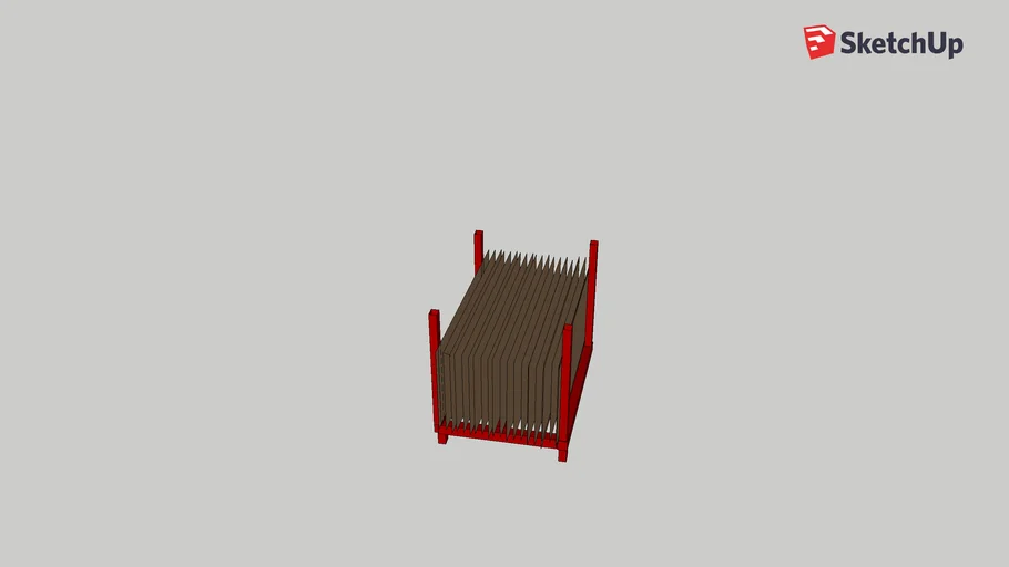 Rack Movil con gaylord | 3D Warehouse