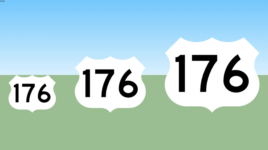 U.S. 176 Sign | 3D Warehouse