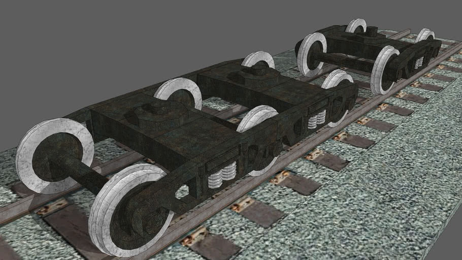 Bogie frames train | 3D Warehouse