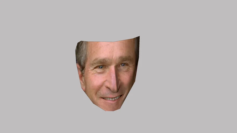 3d face of George Bush | 3D Warehouse