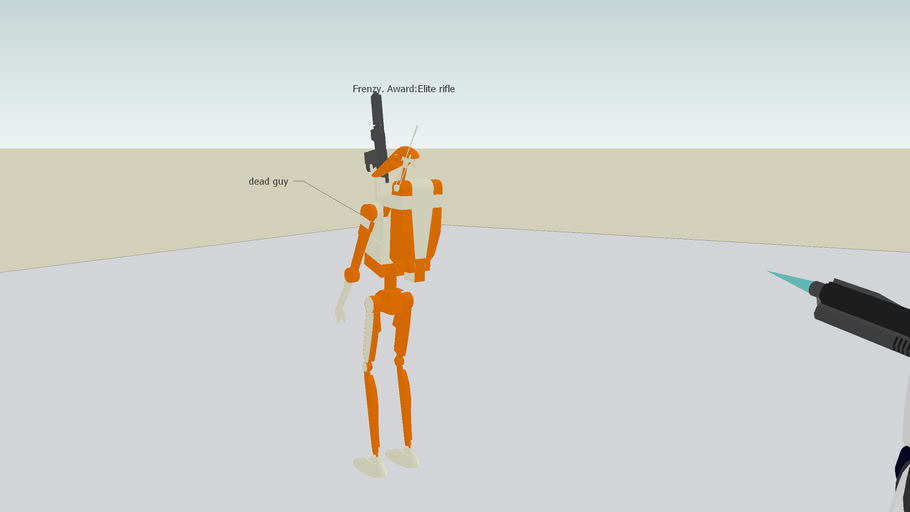 Clone trooper shoots battle droid | 3D Warehouse
