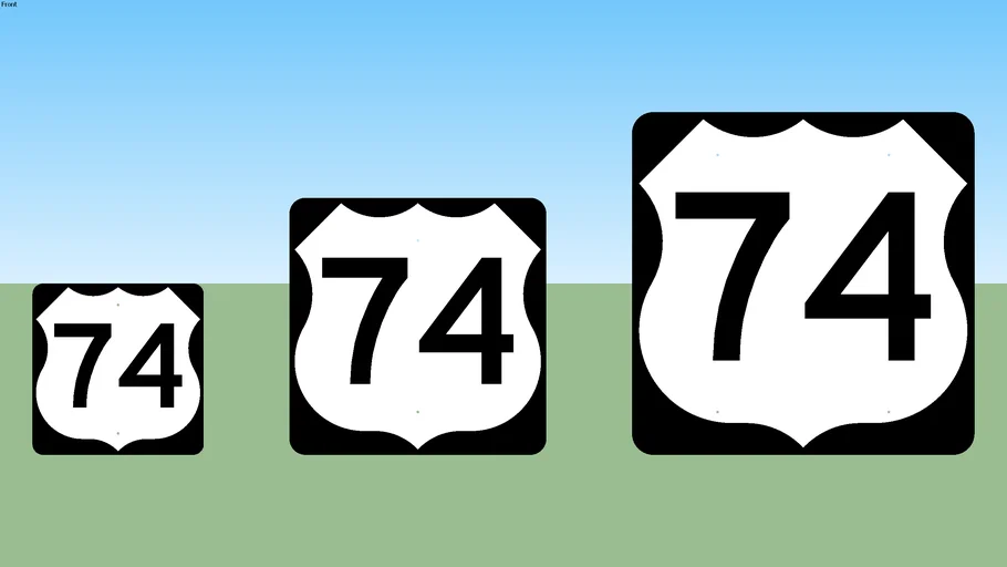 U.S. 74 Sign | 3D Warehouse