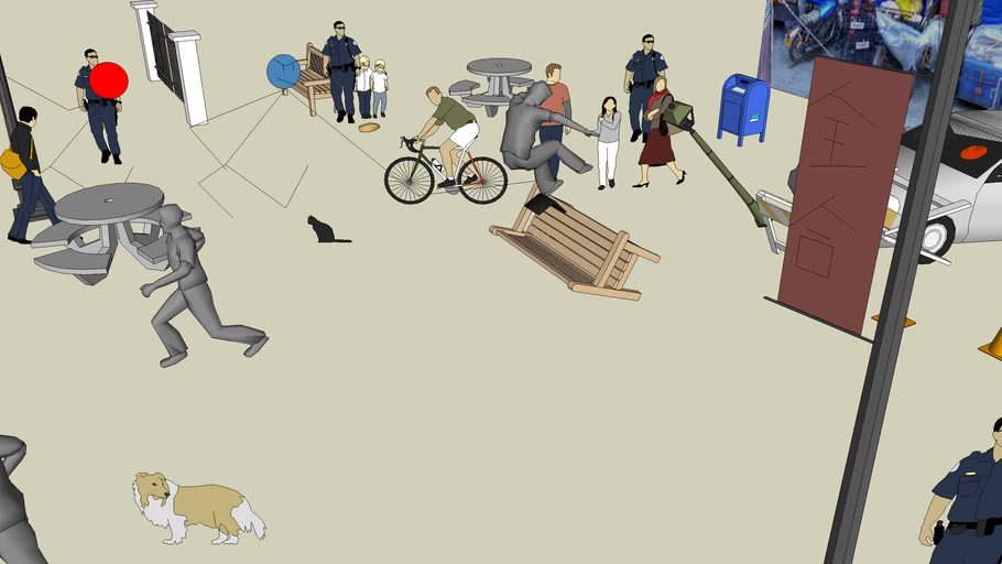 Stickmen vs Evil Car | 3D Warehouse