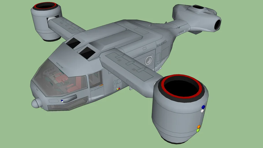 SV-23 Tilt-Thruster 'Falcon' Dropship | 3D Warehouse