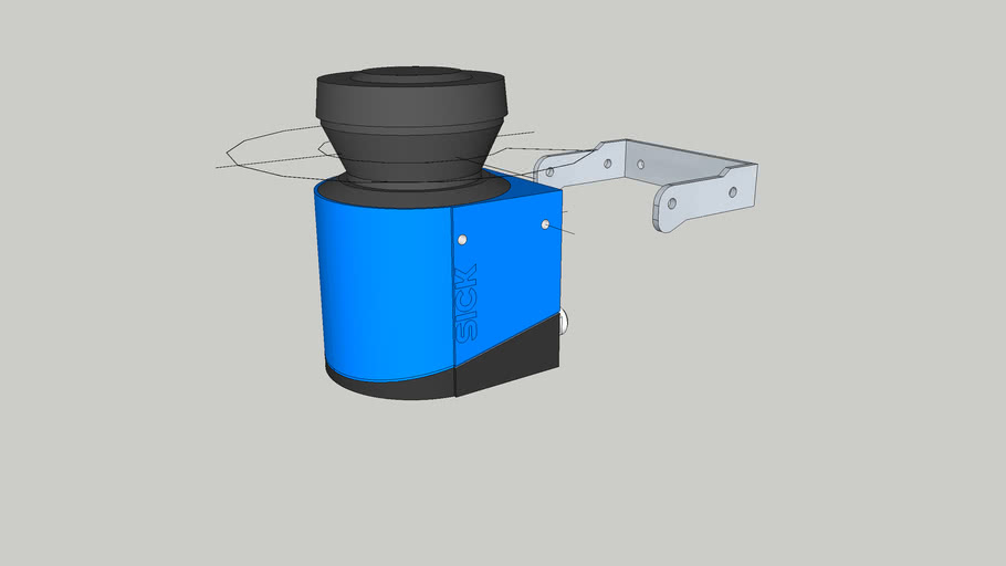 Sick LMS100 Laser Scanner | 3D Warehouse