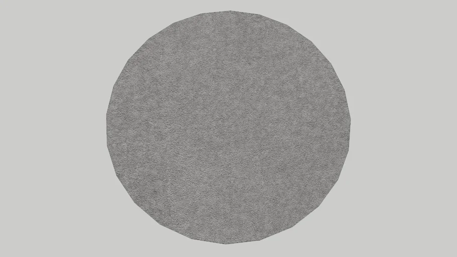 STOENSE rug 130 cm grey | 3D Warehouse