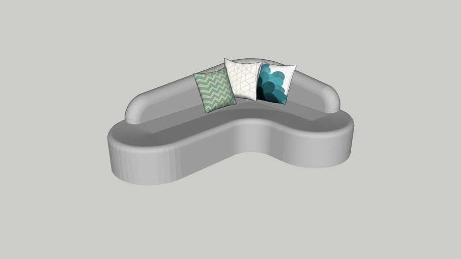 Organic Lounge Sofá em 'L' | 3D Warehouse