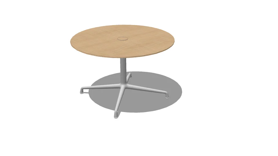 Coalesse, SW_1, Conference Table, Round, Veneer, 42x28.5 | 3D Warehouse