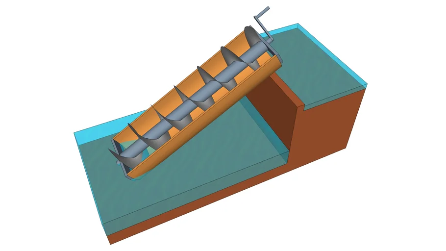 Archimedes Screw Type Water Pump | 3D Warehouse