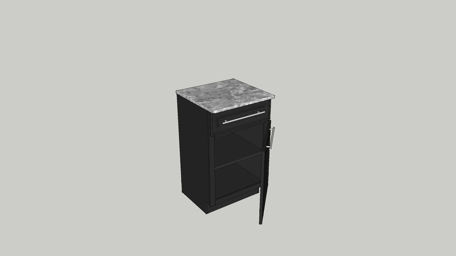 Rak Dapur - Marble Top Kitchen Vanity Type 2 - d90 50x52 | 3D Warehouse