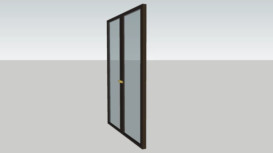French Door in black | 3D Warehouse