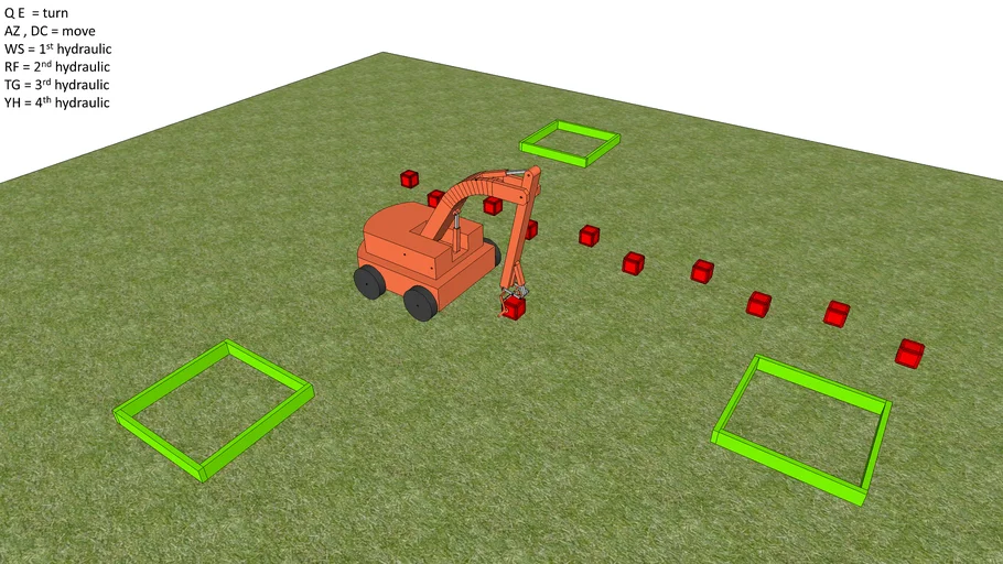 MSPhysic_Simple Excavator with control key *TESTED* | 3D Warehouse