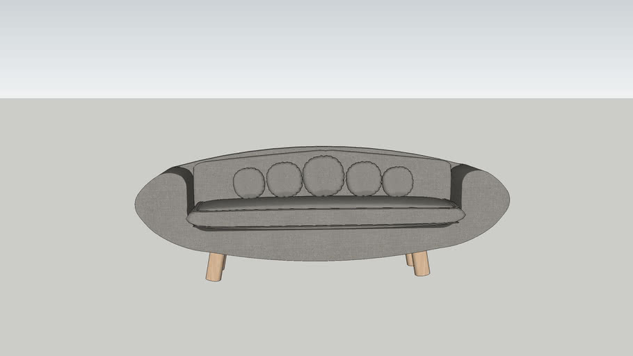 sofa willy - maisons du monde | 3D Warehouse