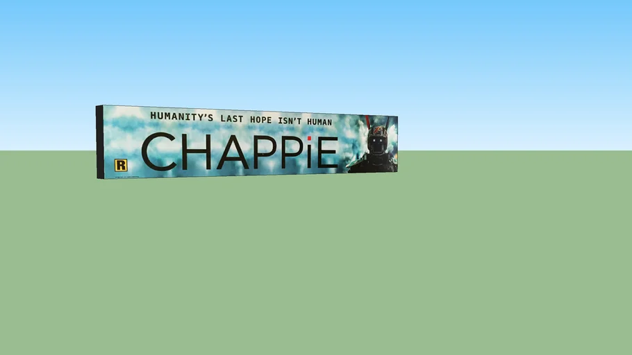 Chappie - Original Movie 5x25 Mylar Poster with Lightbox | 3D Warehouse