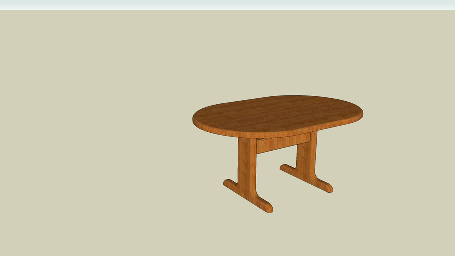 Table ovale 150x105 cm | 3D Warehouse