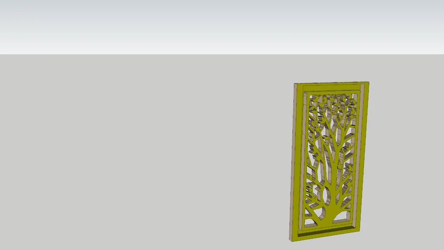 CARVED TIMBER SCREEN | 3D Warehouse