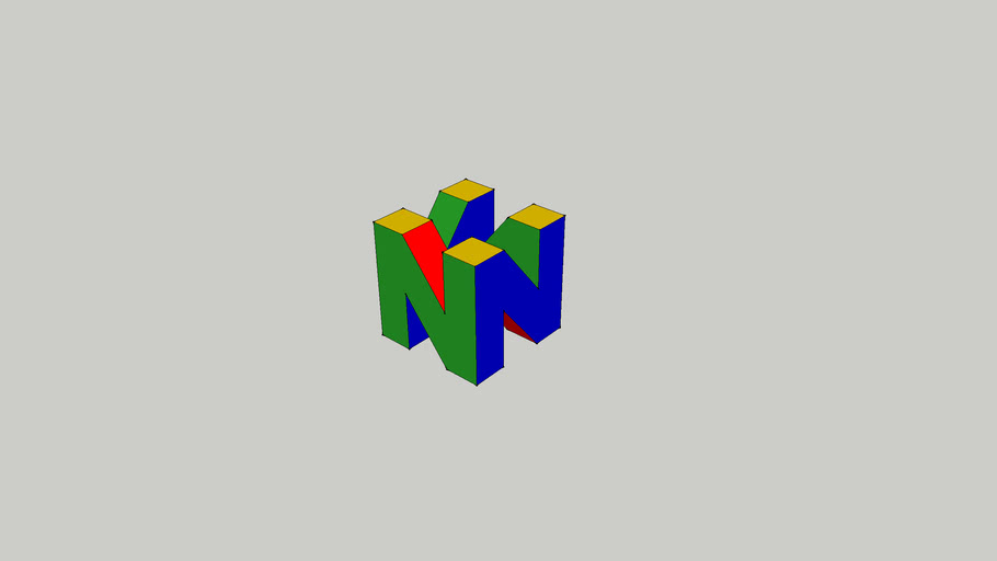 Nintendo 64 N logo | 3D Warehouse