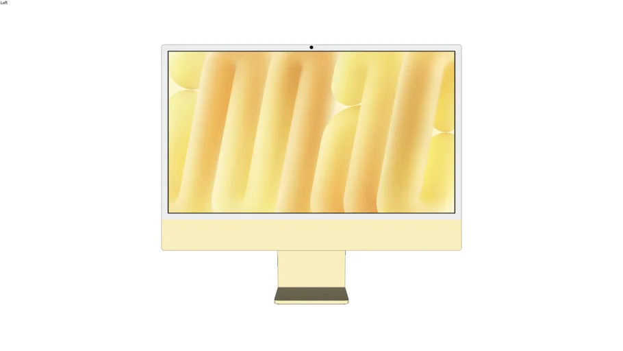 24 inch iMac - Yellow | 3D Warehouse