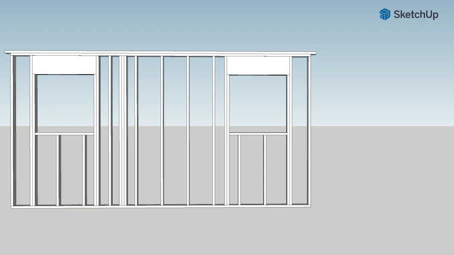 Brookwood Sidewall with no door | 3D Warehouse