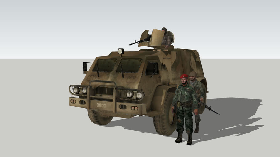 Syrian Army GAZ Vodnik Multi-Purpose Military Vehicle 01 | 3D Warehouse