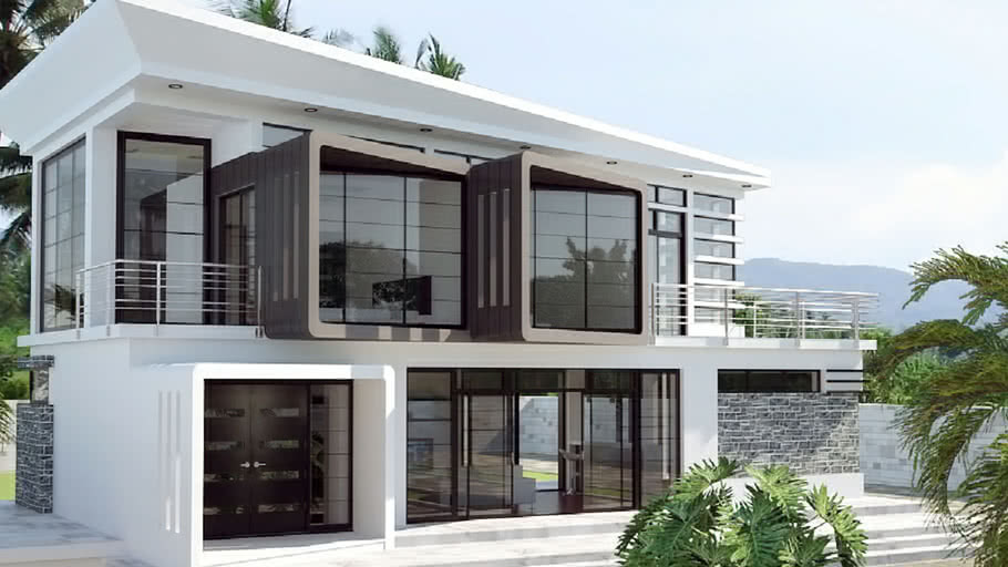 modern house | 3D Warehouse