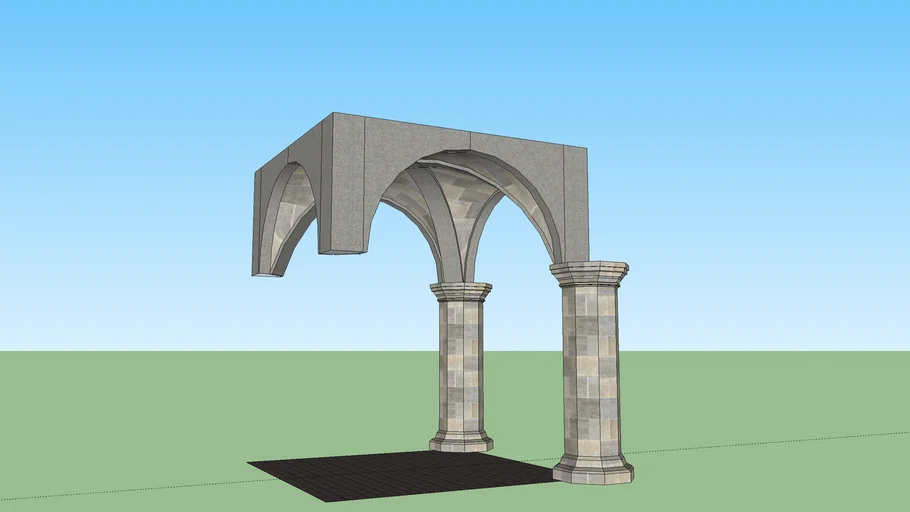 Romanesque vault section | 3D Warehouse