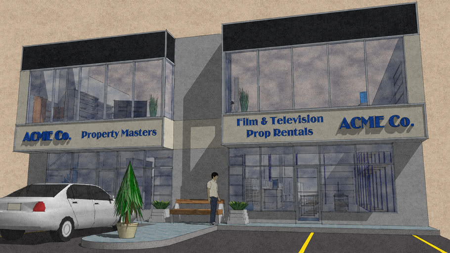 Prop Shop Warehouse and Office Mock-up/Layout | 3D Warehouse