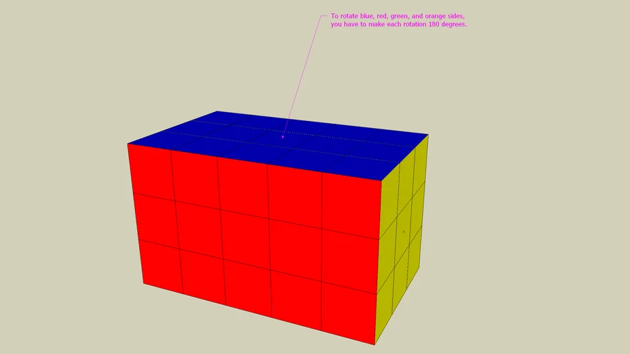 3x3x5 rubik's cube | 3D Warehouse