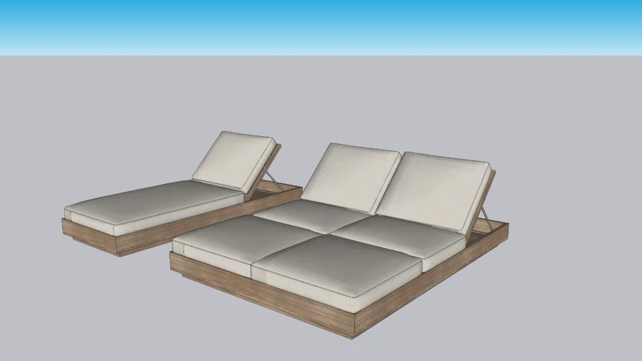 RH Maya Chaise | 3D Warehouse