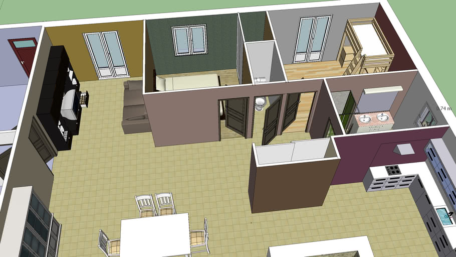 Plan F3 Maison | Ventana Blog