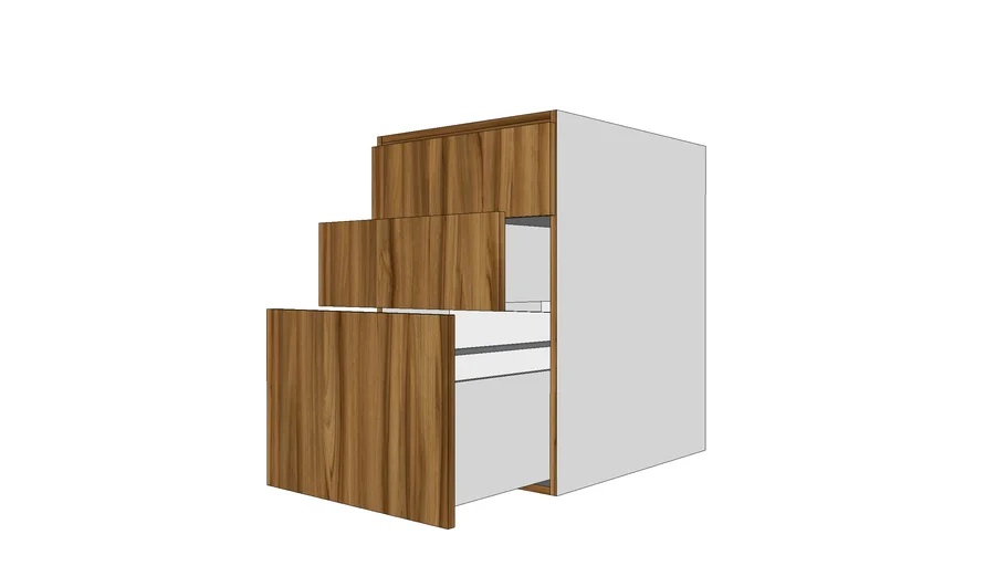 GAB. 3 CAJONES 500 MM | 3D Warehouse