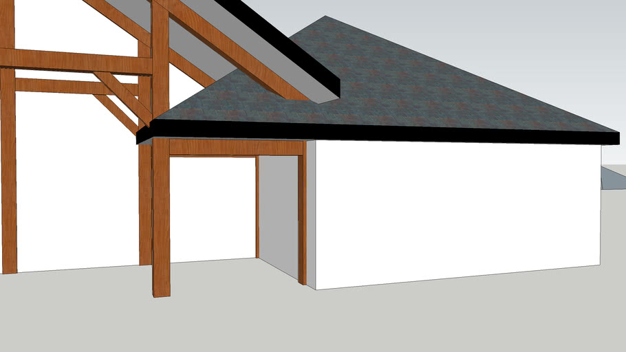 Timber Frame House, work in progress | 3D Warehouse