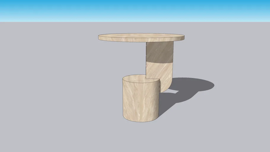 Wooden side table | 3D Warehouse