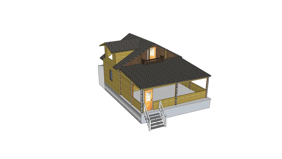 wooden house | 3D Warehouse