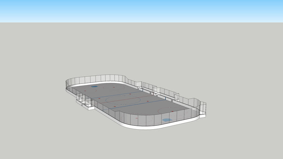 NHL Regulation Ice Hockey Rink | 3D Warehouse