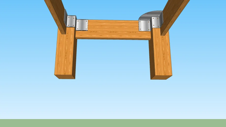 Unión de metal para hacer mesas. | 3D Warehouse