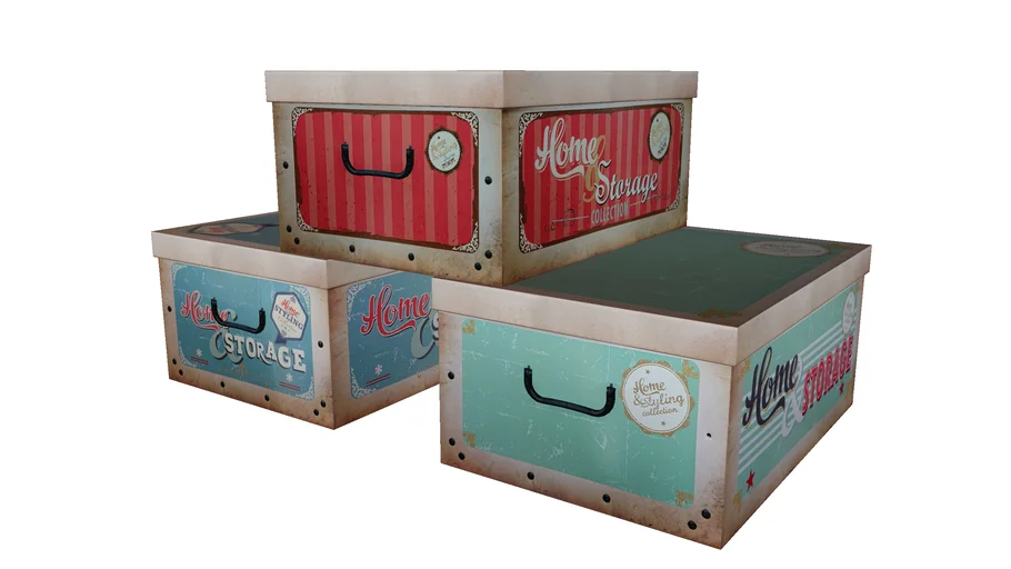 Decorative Storage Boxes | 3D Warehouse