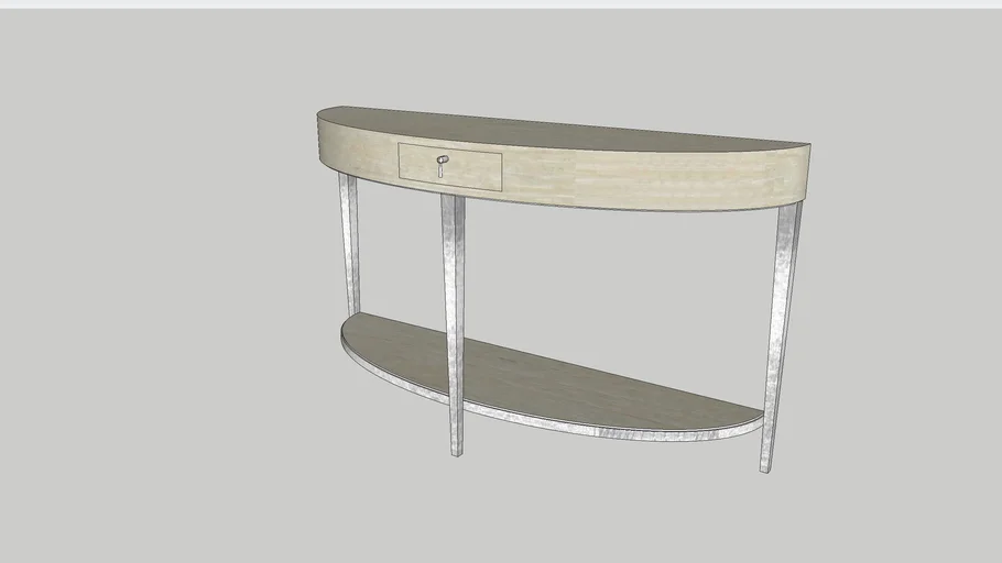 East Hampton Demilune Console Table | 3D Warehouse