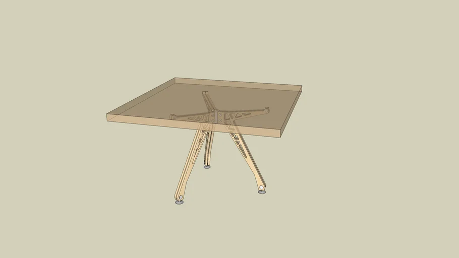 3-legged square-top table | 3D Warehouse
