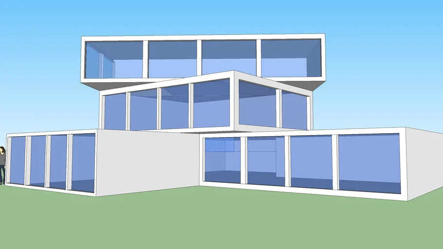 Falling Blocks House | 3D Warehouse