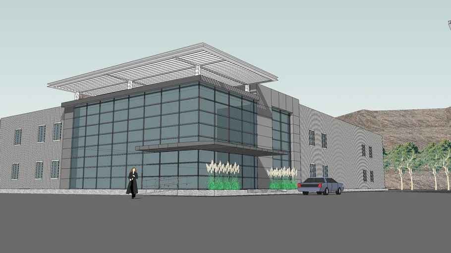 Pre-engineered building for IT office | 3D Warehouse