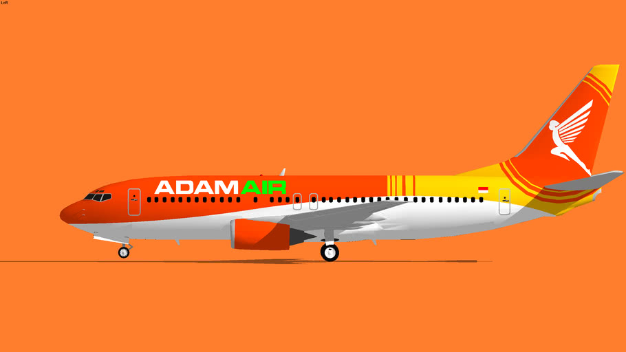 Adam Air Boeing 737-400 1 | 3D Warehouse
