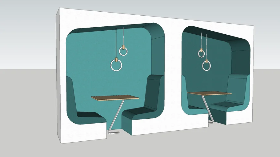 acoustic office, library seating | 3D Warehouse
