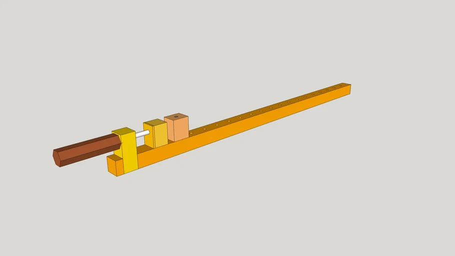 Long wooden clamp | 3D Warehouse