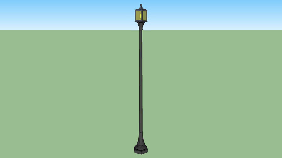 ornate pole light | 3D Warehouse