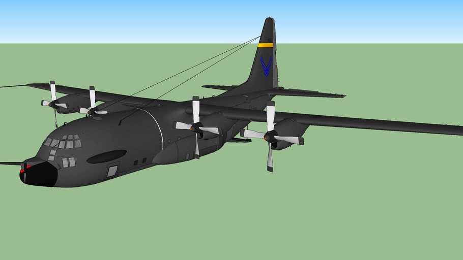 MC-130 w/ Fulton Recovery System | 3D Warehouse