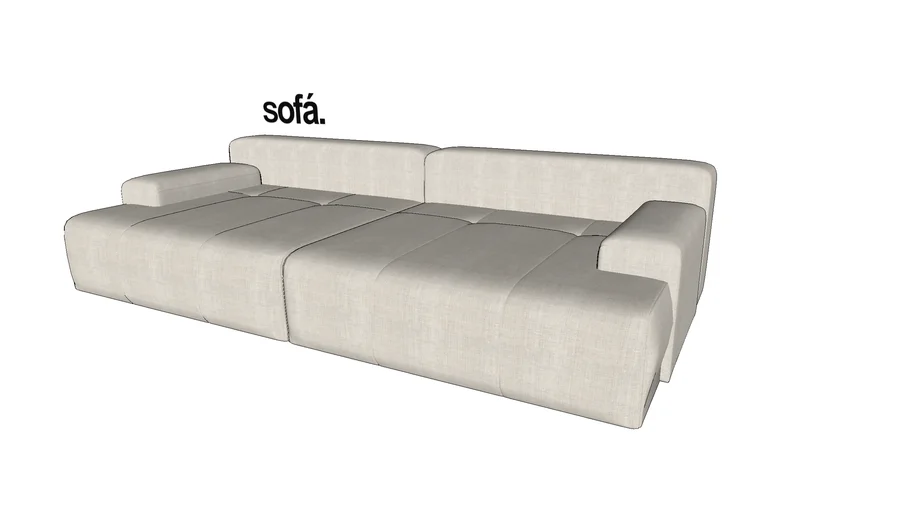 Sofá Divino Divani - Chaise | 3D Warehouse
