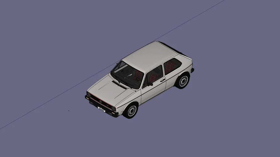 Volkswagen Golf Mk1 GTI Typ 17 1975 | 3D Warehouse
