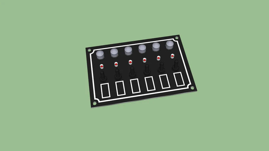 SeaSence Waterproof Toggle Switch Panel | 3D Warehouse