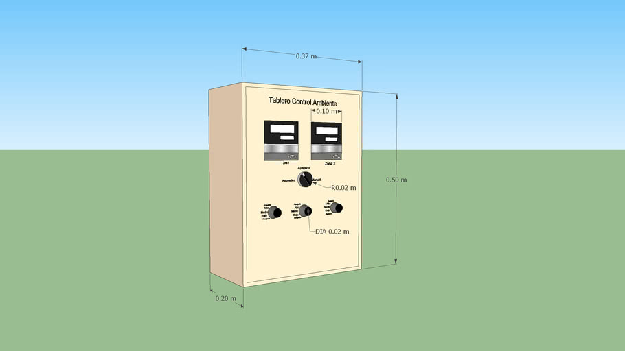 Tablero Control Ambiente Teleinformatica | 3D Warehouse